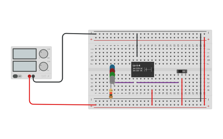 Circuit Design Relay Tinkercad