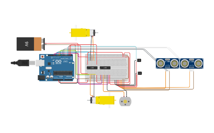 Circuit design Seed Spreader - Tinkercad