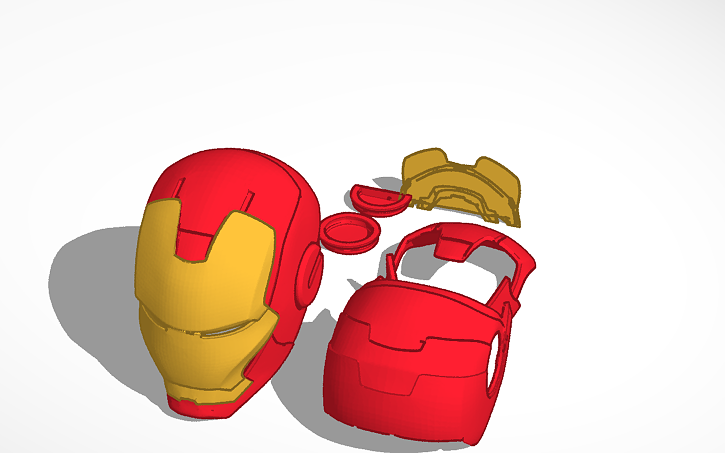 3D design iron Man - Tinkercad