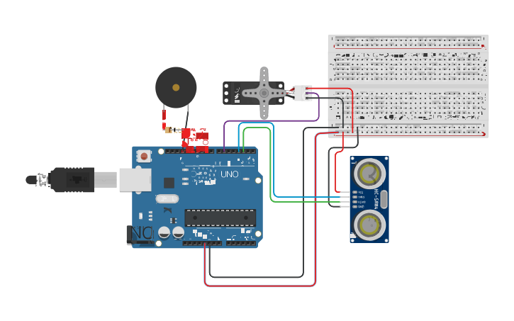Circuit design Circuit Class 4- Servo Motor | Tinkercad