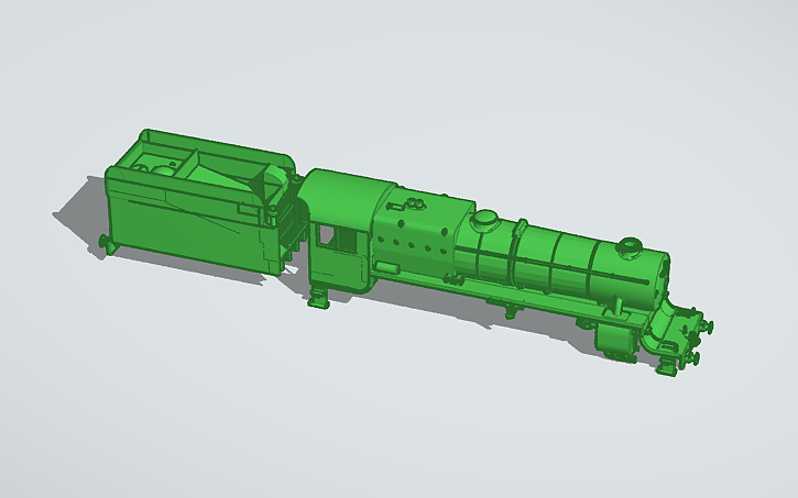 3D design Henry, the Stanier Black 5, TWR. ( Needs Support ) - Tinkercad