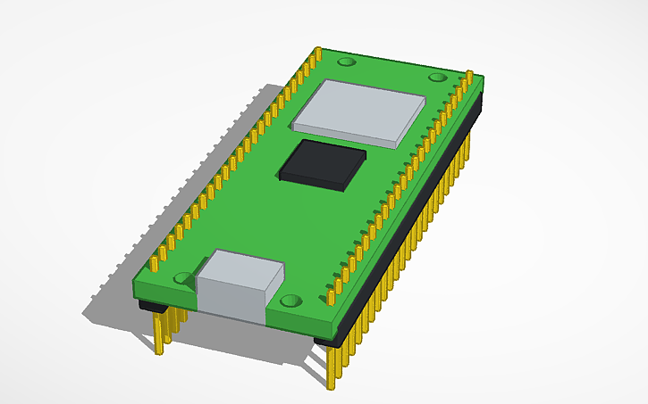 3D design Rasperry pi pico W - Tinkercad