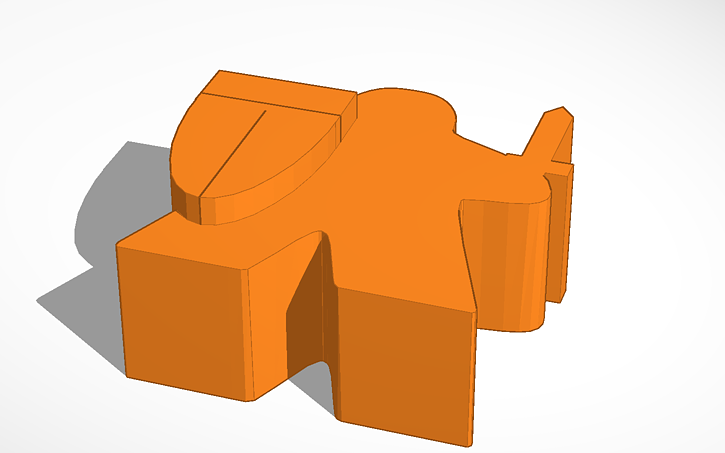 3D design Fighter - Lords of Waterdeep Meeple - Tinkercad