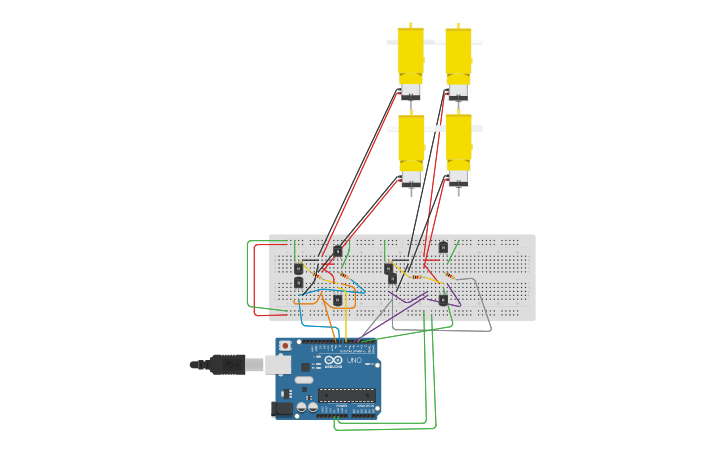 Circuit design Motor control | Tinkercad