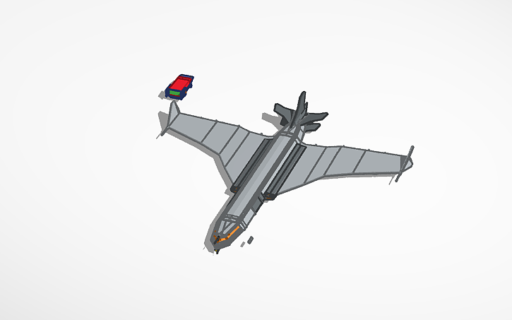 3D design (Unfinished) supersonic cruiser | Tinkercad