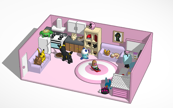 3D design Pokemon Fun House Collab | Tinkercad