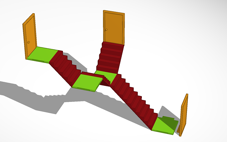 3D design infinite stairs demo - Tinkercad