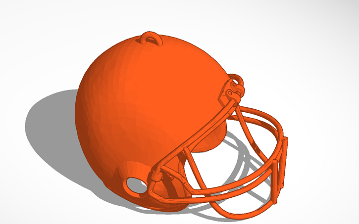3D design Football Helmet ACCURATE!!!!!! - Tinkercad