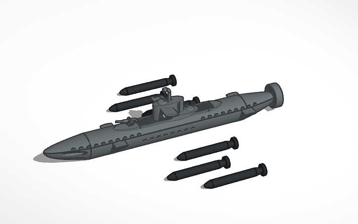 3D design Submarine - Tinkercad