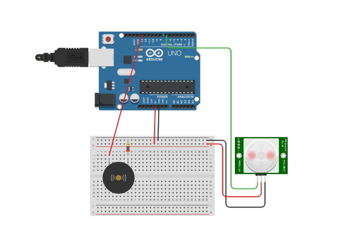 Circuit design Trabajo Practico 1 Ejercicio B - Tinkercad