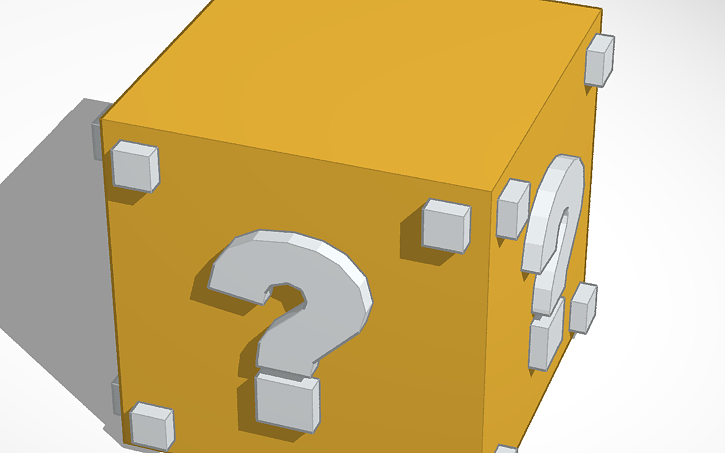 3D design Mario Box - Tinkercad