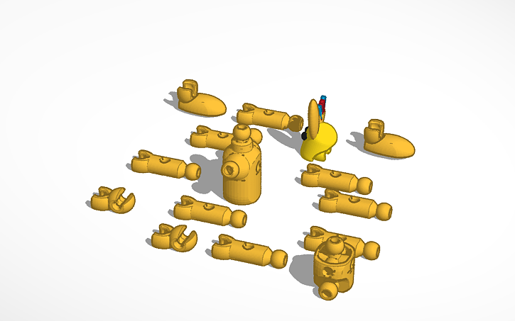 3D design springtrap figer - Tinkercad