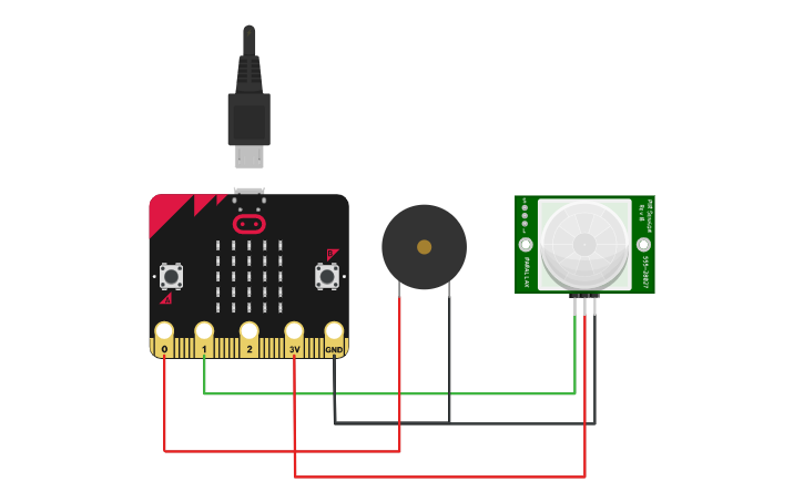 Circuit Design Microbit Pir Sensor Tinkercad