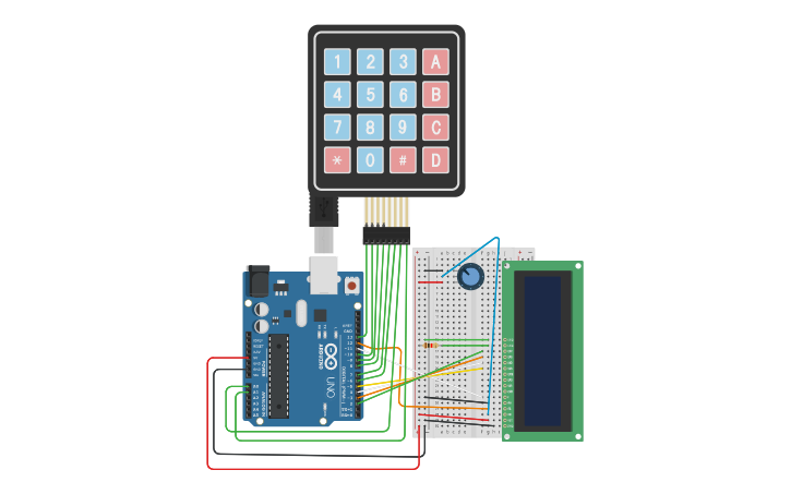 Circuit design Copy of LCD - Screen | Tinkercad