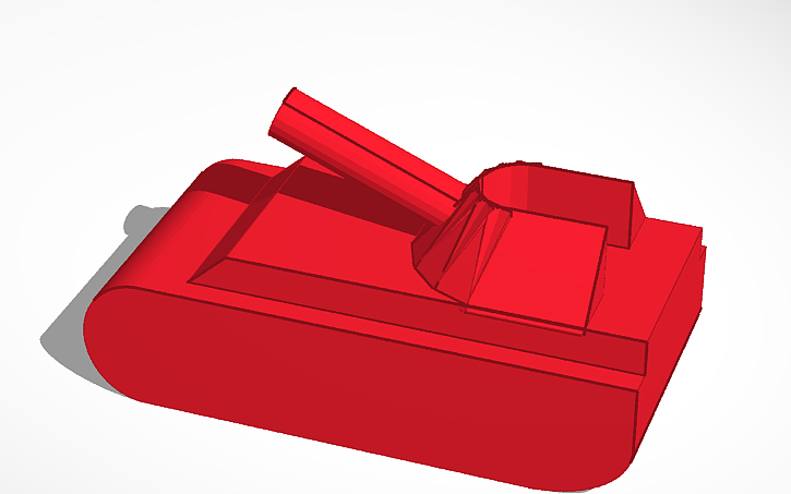 3D design Global War 1936v4: self propelled artillery - Tinkercad