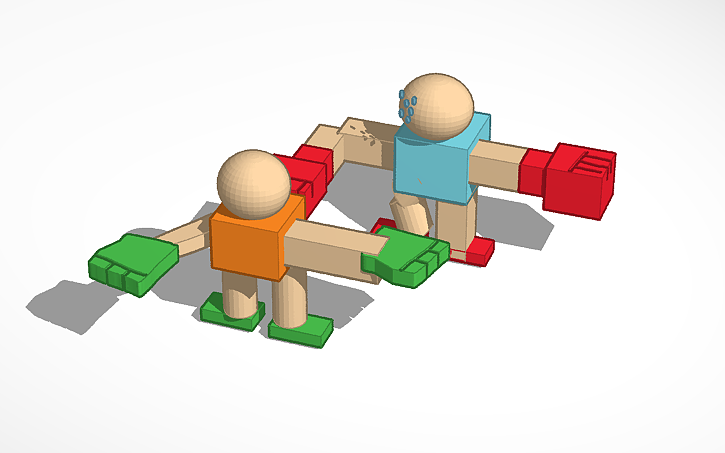 3D design Combate de boxeo - Tinkercad