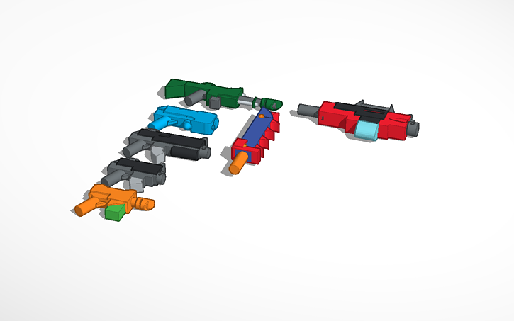 3D design Space Trooper lego Weapons - Tinkercad