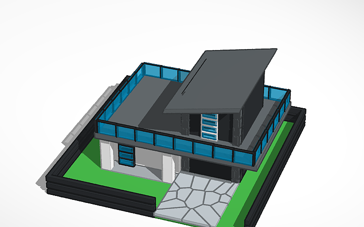 3D design Modern House - Tinkercad