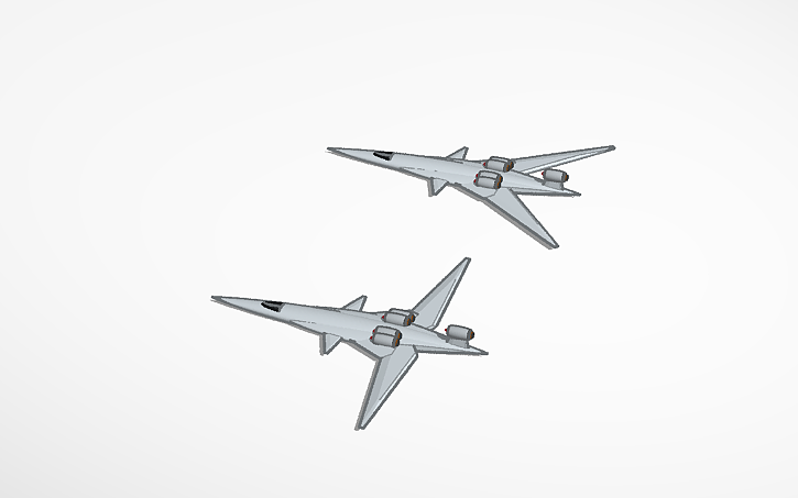 3D design Sheet Lightning Strategic Bomber - Tinkercad