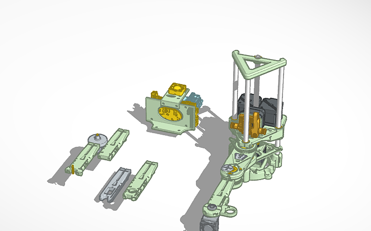 3D design PyBot SCARA arm - Tinkercad