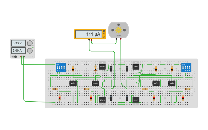 Circuit design circuito1 - Tinkercad