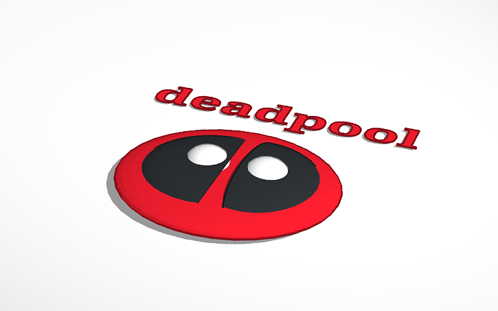 3D design deadpool - Tinkercad