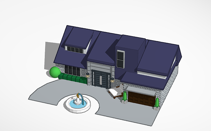 3D design Modern House - Tinkercad