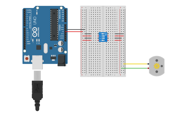Circuit design Elevador - Tinkercad