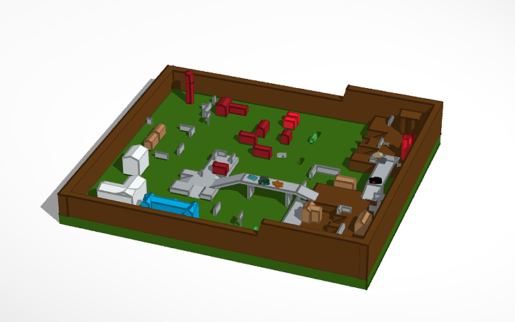 3D design Osa Map - Tinkercad