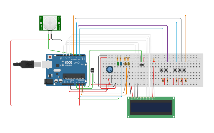 Circuit design LCD Timer - Tinkercad