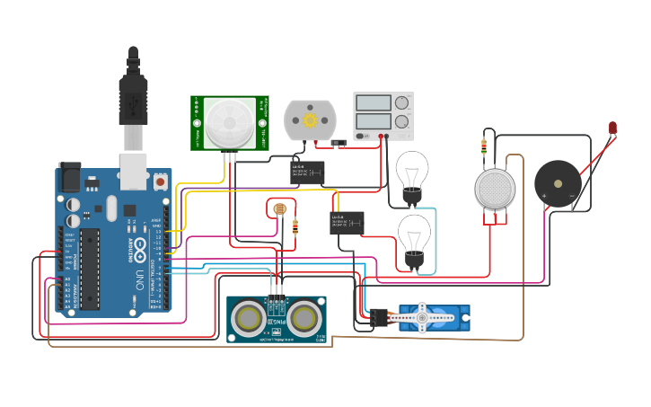 Circuit Design Home Automation Tinkercad