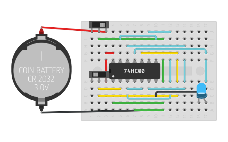 Circuit design Compact XOR Gate | Tinkercad