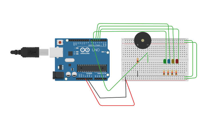 Circuit design COMP 1045 Lab 7 - Level 3 - Tinkercad