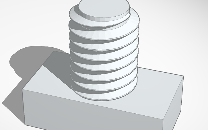 3D design m6 screw - Tinkercad