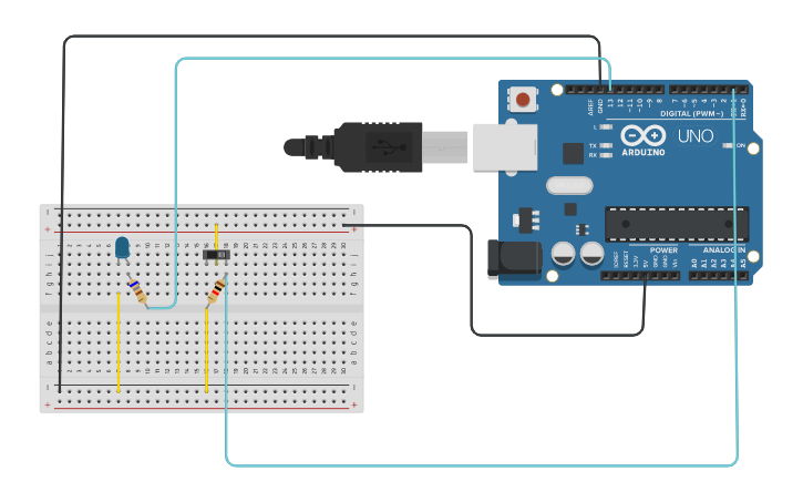 Circuit design Atividade de Lógica de programação - Tinkercad