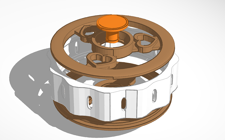 3D design Zoetrope Fidget Spinner Assembly - Tinkercad