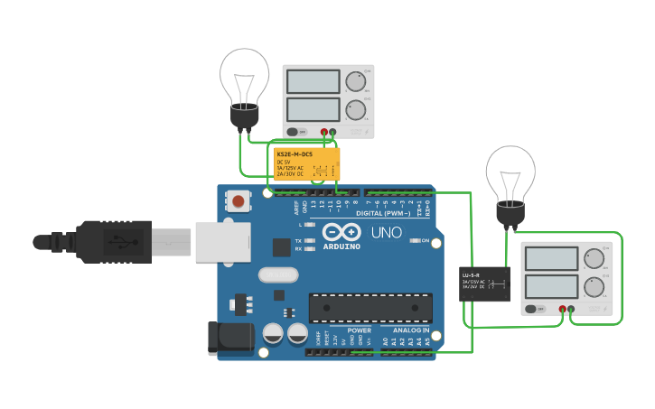 Circuit design ReLay - Tinkercad