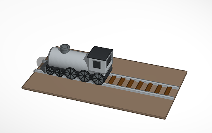 3D design Art Project: Steam Train - Tinkercad