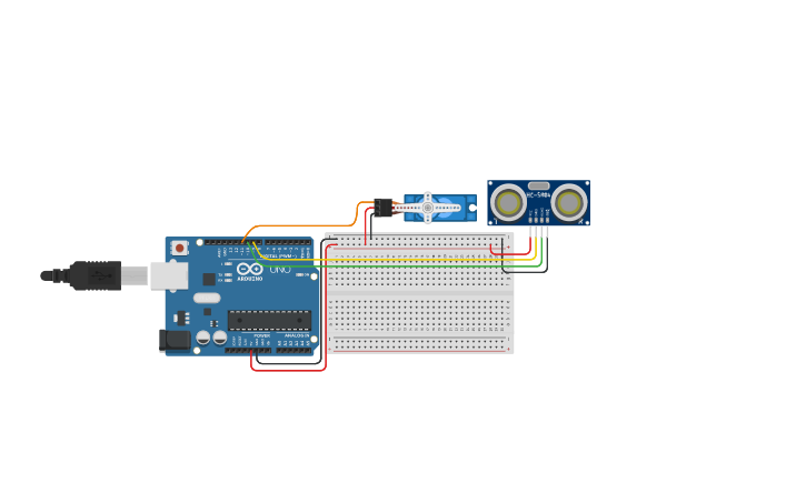 Circuit Design Radar Arduino Processing Tinkercad 4586