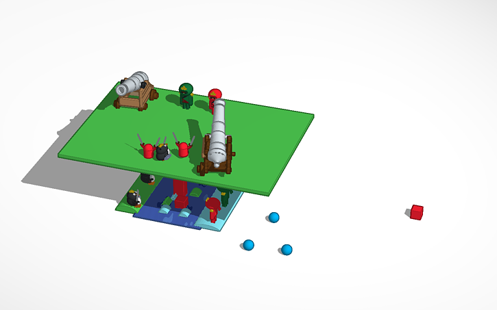 3D design ninja fight - Tinkercad