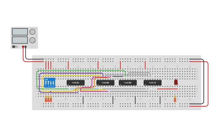 Circuit design Función completa - Tinkercad