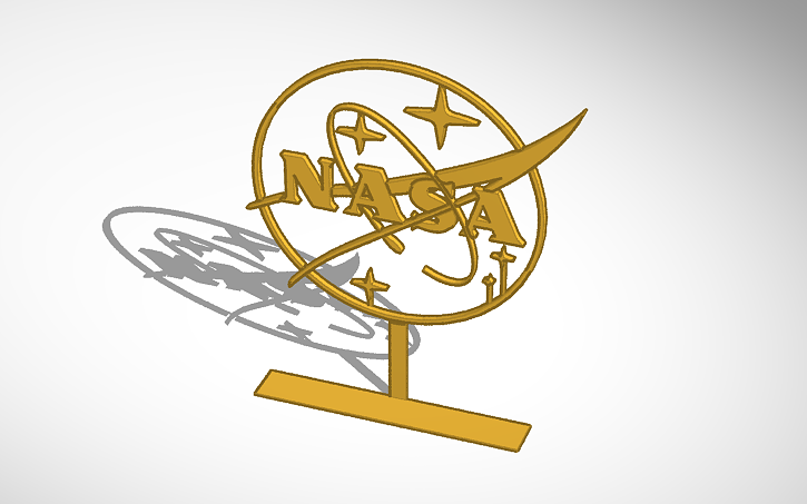 3D design NASA Logo - Tinkercad