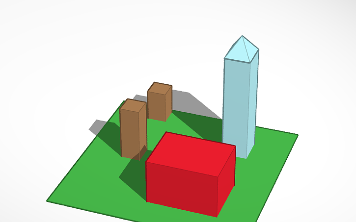 3D design the washington monument - Tinkercad