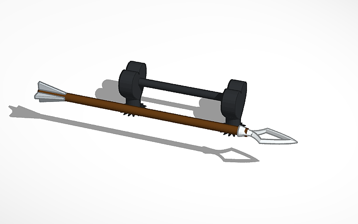 3D design arrow and stand | Tinkercad