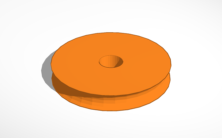 3D design pulley wheel - Tinkercad