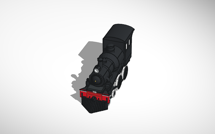 3D design old time train - Tinkercad