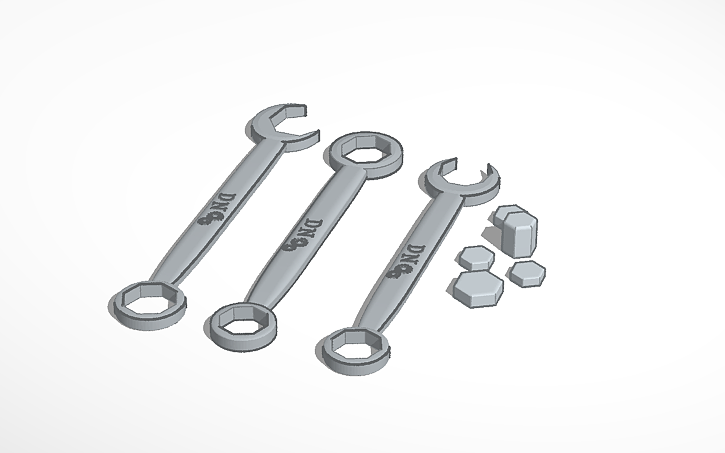 3D design Wrench 🔧 - Tinkercad