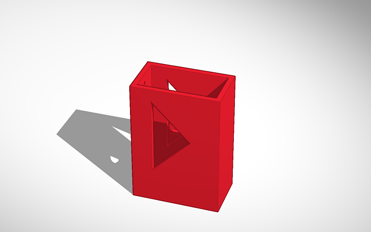 3D design LED Flashlight with push button - Tinkercad