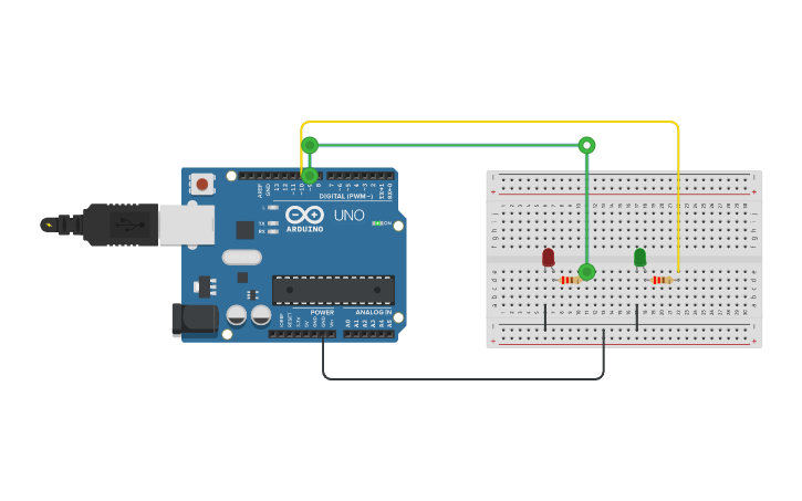 Circuit design Pratica 5 Switch case - Tinkercad