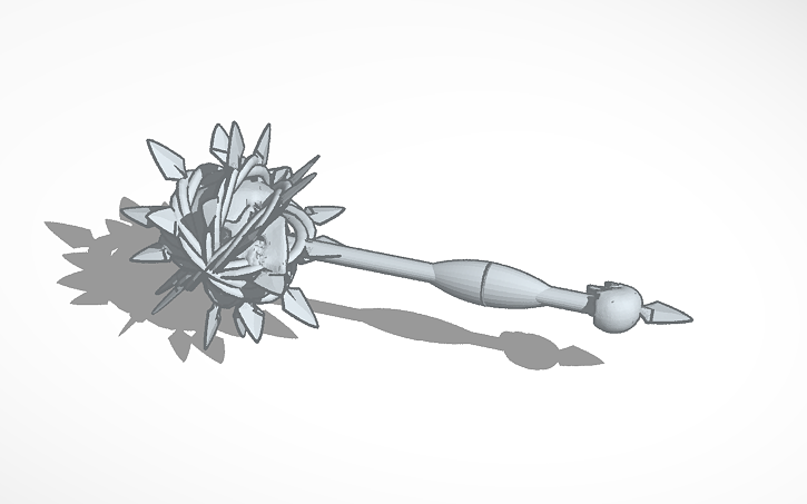 3D design Skull Mace - Tinkercad